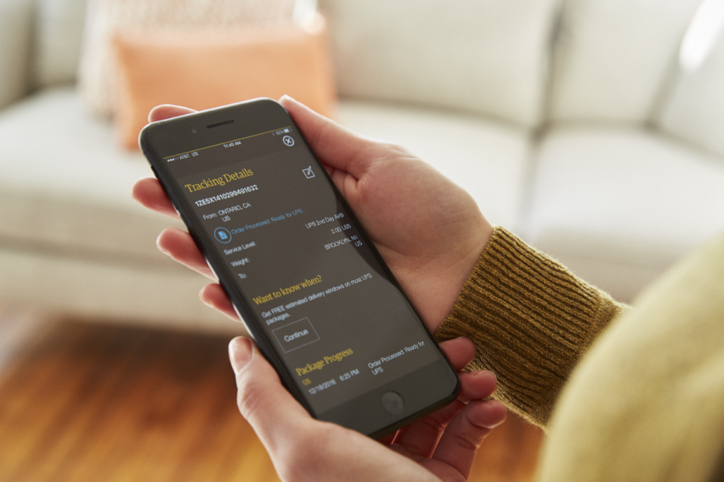 UPS Application Page
